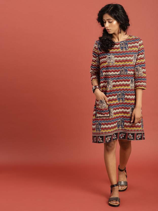 Taavi Women A-line Beige Dress - Buy Taavi Women A-line Beige Dress ...