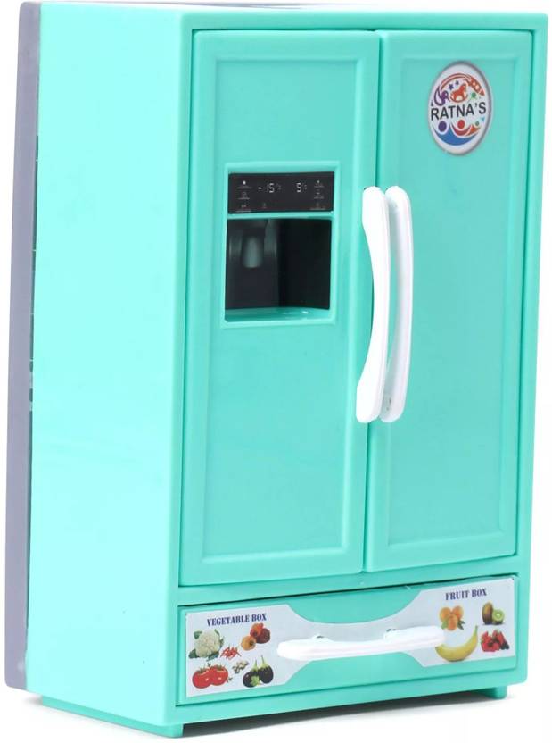 Ratnas Refrigerator Miniature Toy For Kids Play House (Size Small Green ...
