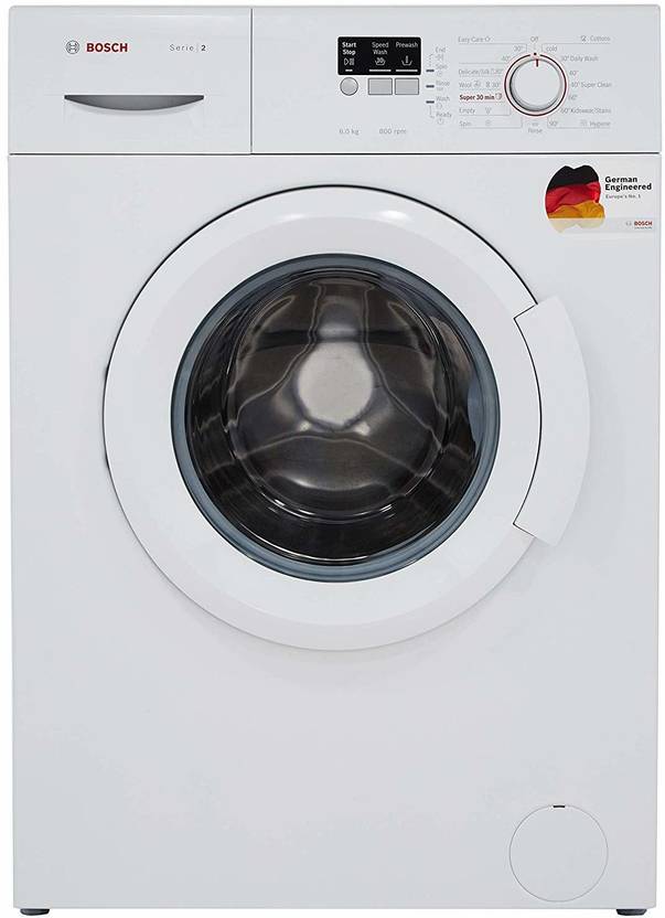BOSCH 6 kg Fully Automatic Front Load Washing Machine White Price in ...
