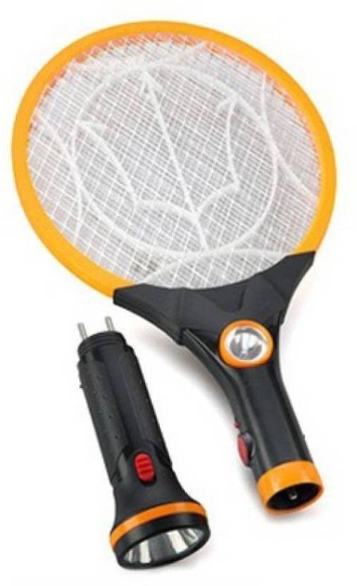 MEZIRE Rechargeable Mosquito/Insect Racket BAT with Detachable LED ...