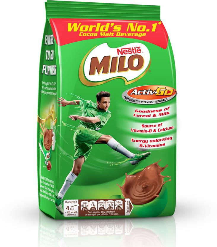 NESTLE Milo Activ-Go (Chocolate Flavour) Pouch Price in India - Buy ...