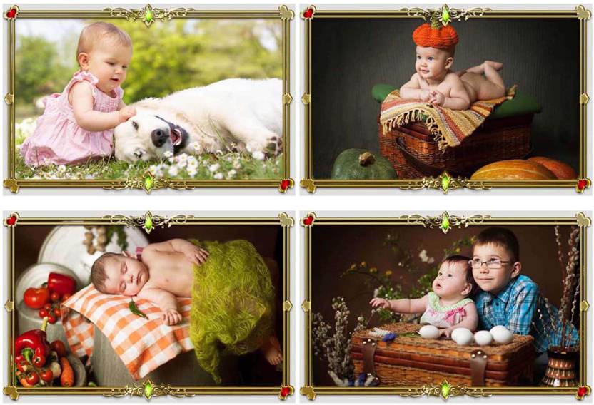 A Set of 4 Cute Baby Posters | Smiling Baby Poster | Poster for ...
