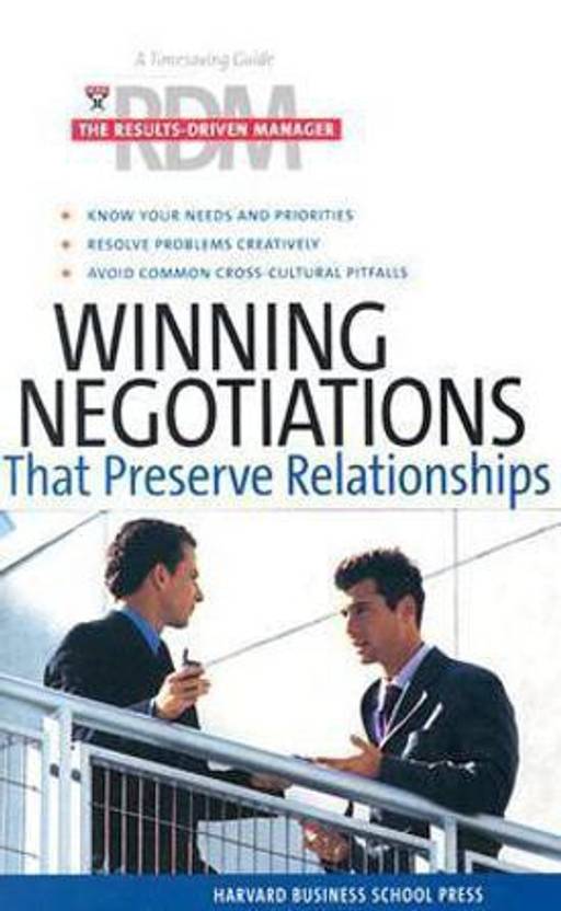 Winning Negotiations That Preserve Relationships: Buy Winning ...