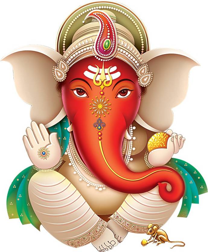 god & god's 51 cm Window Glass Static God Sticker Self Adhesive Sticker ...