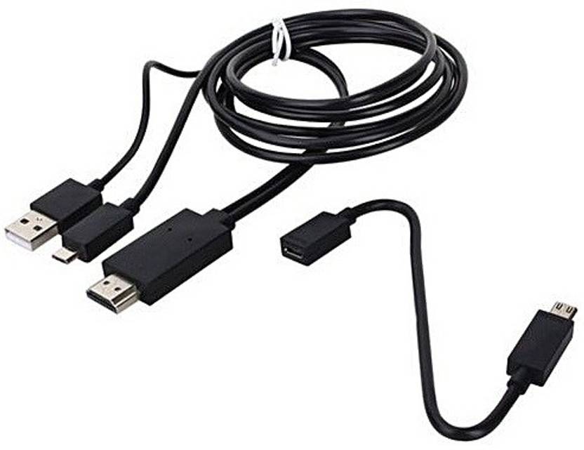 Crystal Digital MHL Cable 2 m 5 in 1 HDMI MHL Micro USB Cable Adapter ...