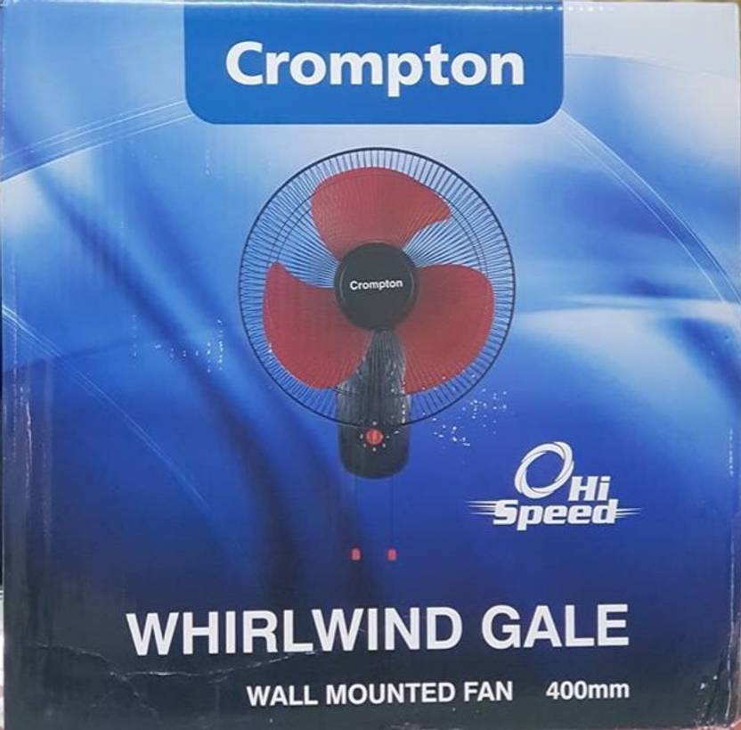 Crompton Whirl Wind Gale High Speed Wall Fan 400 mm with 2 Year ...