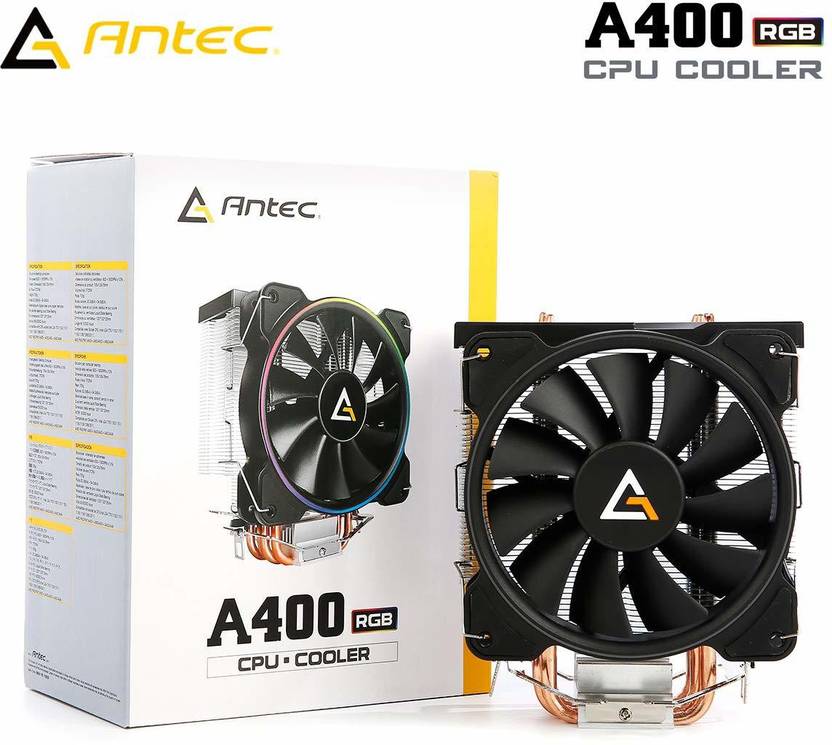 Antec A400 RGB CPU Cooler Fan Compatible With: Intel LGA 775 / 1150 ...