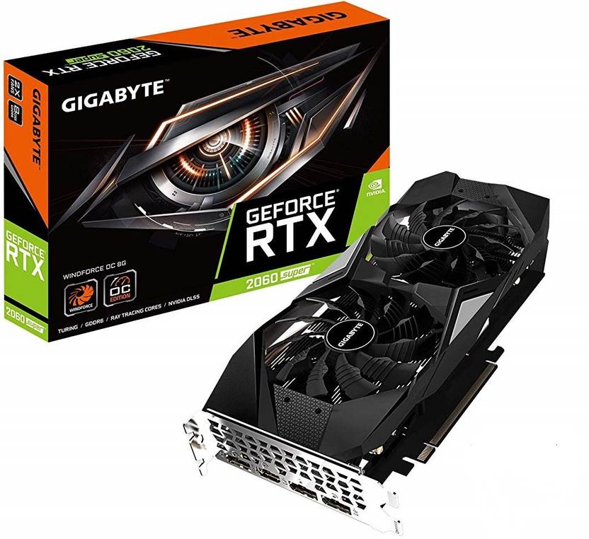 GIGABYTE GeForce RTX 2060 Super WINDFORCE OC 8G Graphics Card GDDR6 8 ...