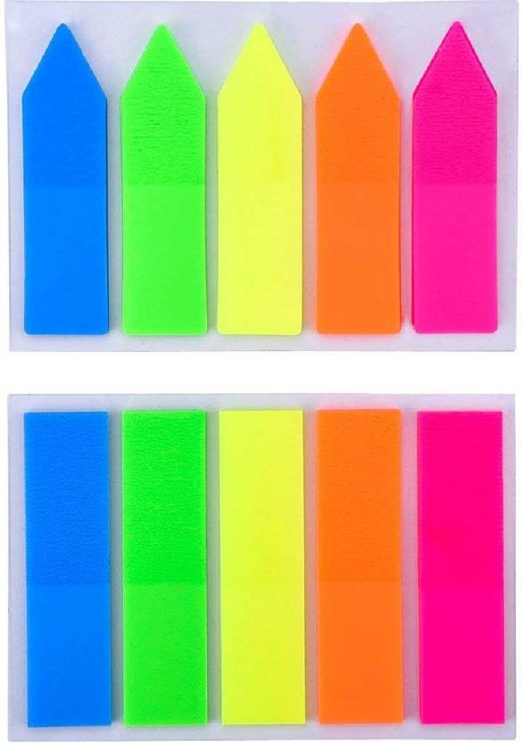 Flipkart.com | DEZIINE Page Marker Page Index Tabs Fluorescent Sticky ...