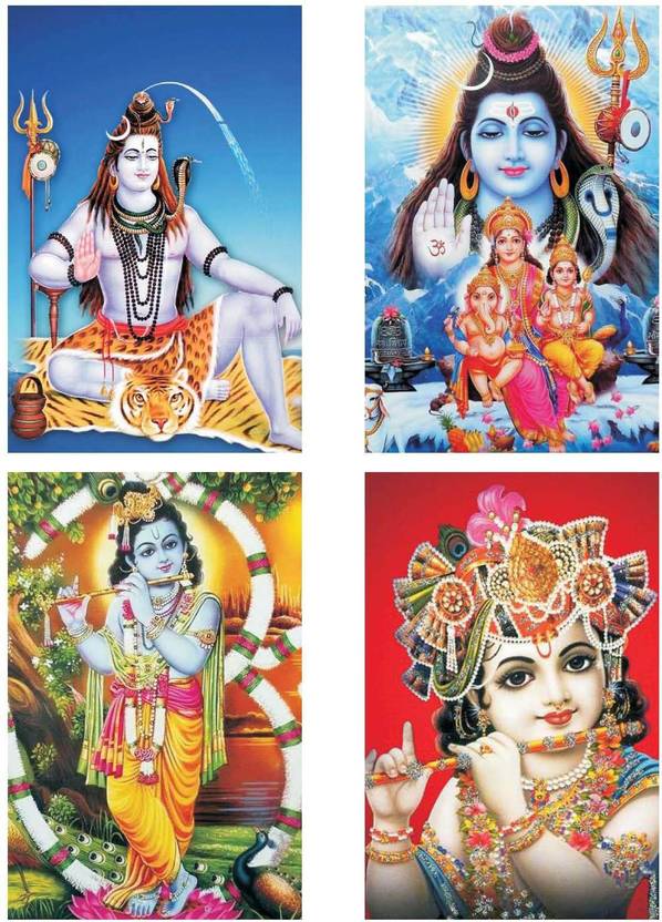 God_Poster_Shopsji_049 set of 4 poster God | Hindu God poster| God ...