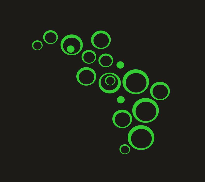 DreamKraft 25 cm Glow in Dark Radium Wall Sticker For Home decor Glow ...