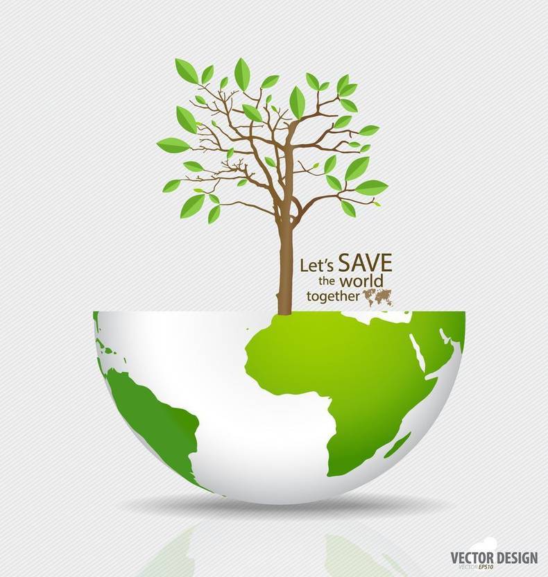 lets save the world together sticker poster Paper Print - Nature ...