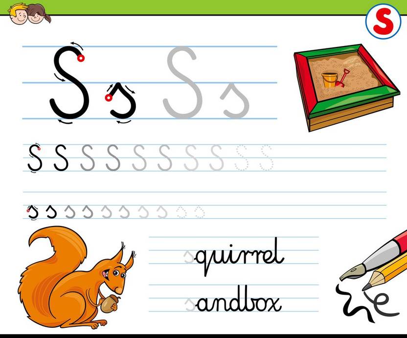 alphabet Ss learning chart |Kids Room Posters|Poster for Play Schools ...
