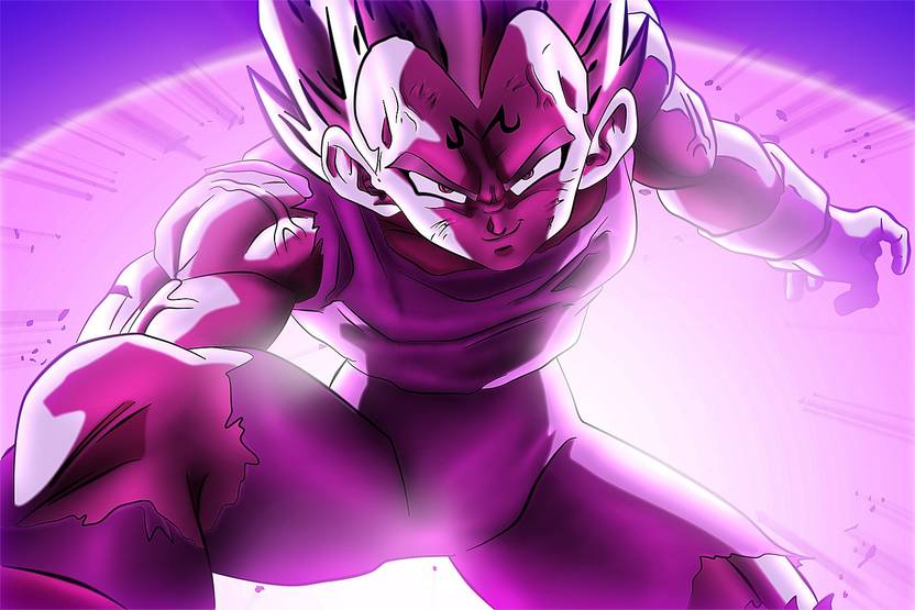 KD majin vegeta purplemajin vegeta purple sticker poster|dragon ball z ...