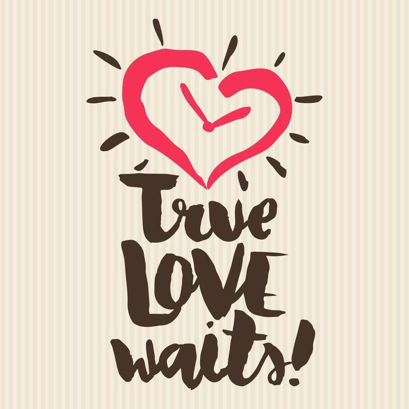 True Love Waits Wall Sticker Poster Valentine Posters Love Quotes Sweet