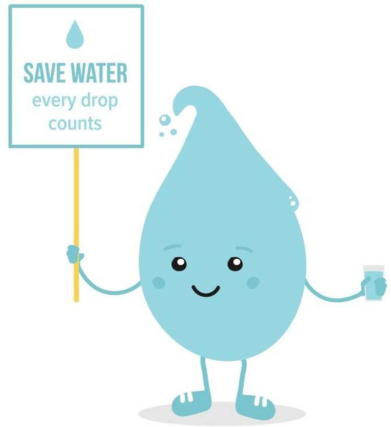save the water counts every drop sticker poster|save water Paper Print ...