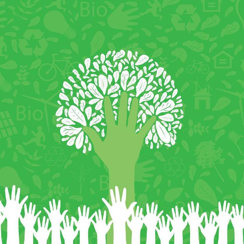 Hand style save sticker poster|save earth|save nature| Paper Print ...