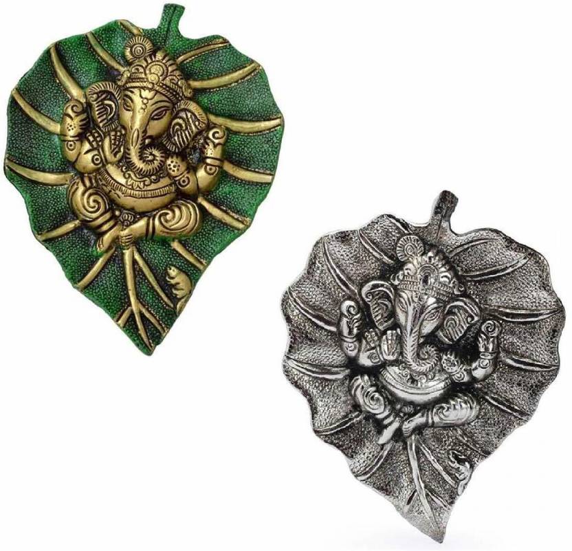 Bansiwal Metal Pan Patta Ganesh Decorative Wall Hanging Showpiece ...