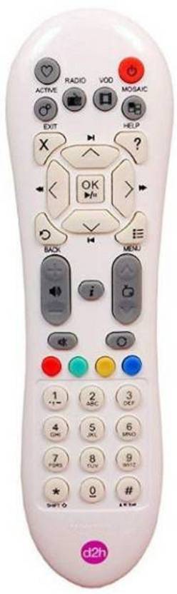 Videocon d2h D2H Set-Top Box LipiWorld Remote Controller - Videocon d2h ...