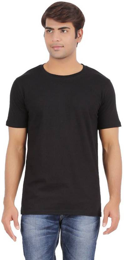 Vebra Business Solutions Solid Men Round Neck Black T-Shirt - Buy Vebra ...