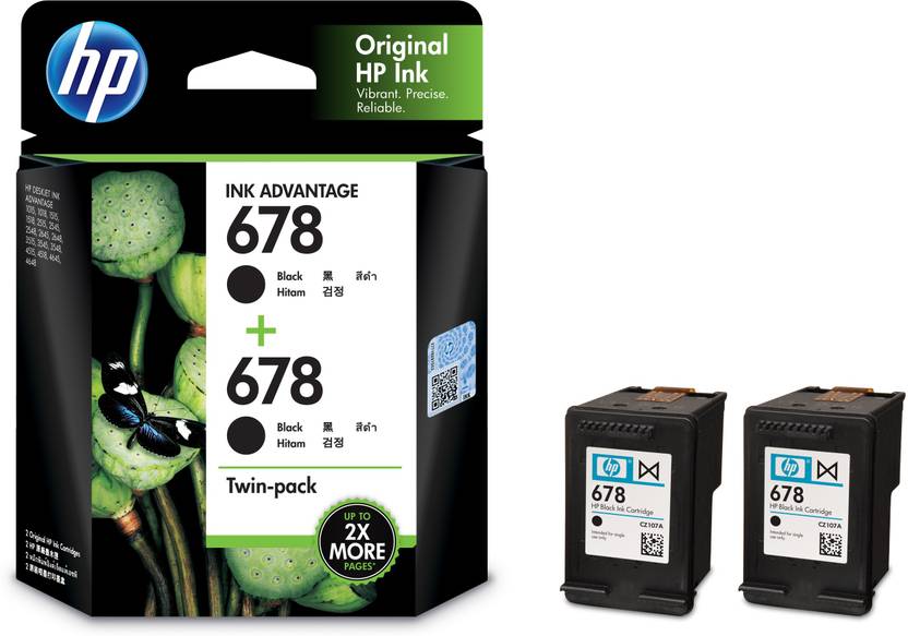 HP 678 Black - Twin Pack Ink Cartridge - HP : Flipkart.com