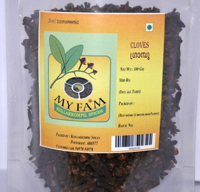 Kollakkompil Spices Cloves (Laung) Kirambu /Grampoo - 100 gm Price in ...