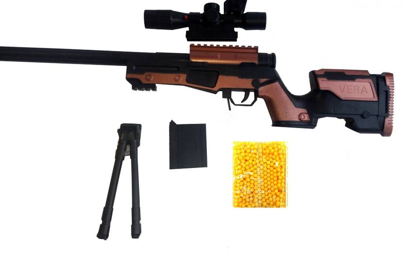 IndusBay AWM Sniper Rifle Toy Gun Big Size with 100 Plastic BB Bullet ...