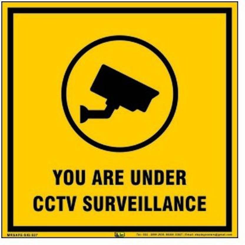 Mr. SAFE You are Under CCTV Surveillance In Hard Plastic Lamination (8 ... Mr. SAFE You are Under CCTV Surveillance In Hard Plastic Lamination (8 ...