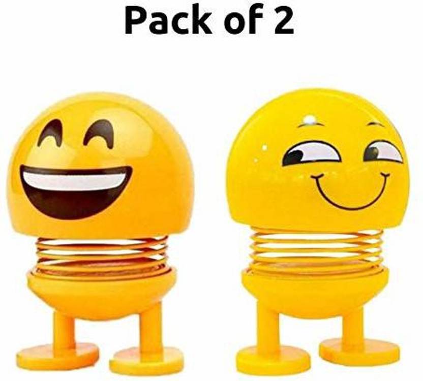 AR giftzadda Emoji/Smiley Spring Doll,Cute Emoji for Car Dashboard ...