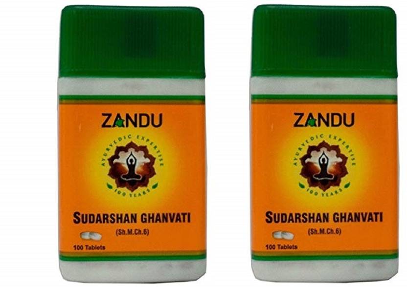 ZANDU Sudarshan Ghanvati 100 Tablets pack of 2 Price in India - Buy ...