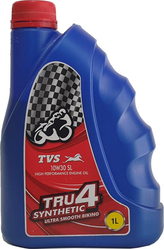 TVS 10W30 SL TRU4 SYNTHETIC For Two Wheeler Synthetic Blend Engine Oil ...