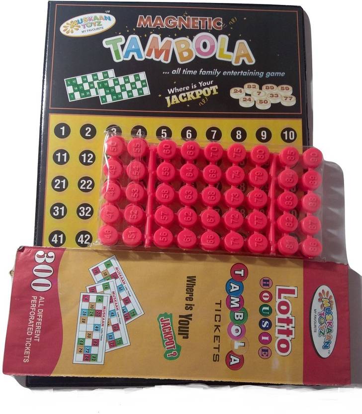 Muskaan Toyz Magnetic Tambola Game Multi color Set Party & Fun Board ...
