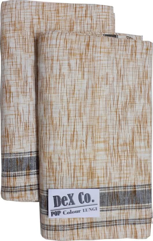 DeX Co. Self Design Multicolor Lungi Price in India - Buy DeX Co. Self ...
