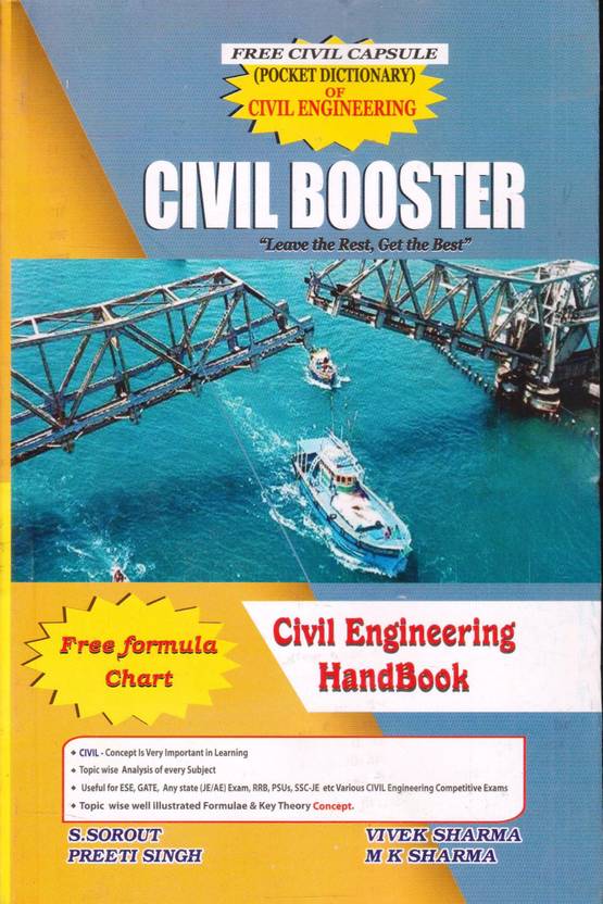 Civil Booster Civil Engineering Hand Book With Formula Chart: Buy Civil ...