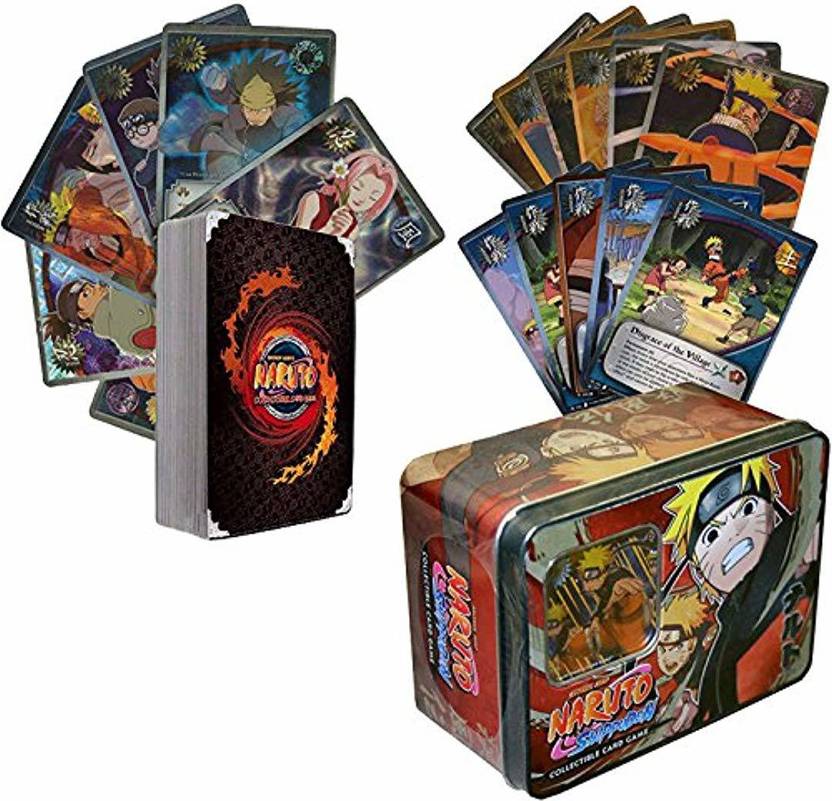 Bandai - Naruto 100 Naruto Collectible Cards With Rares and Foils ...