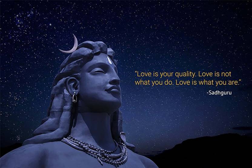 Love is your quality. - Isha Foundation Sadhguru Dhyanalinga Linga ...