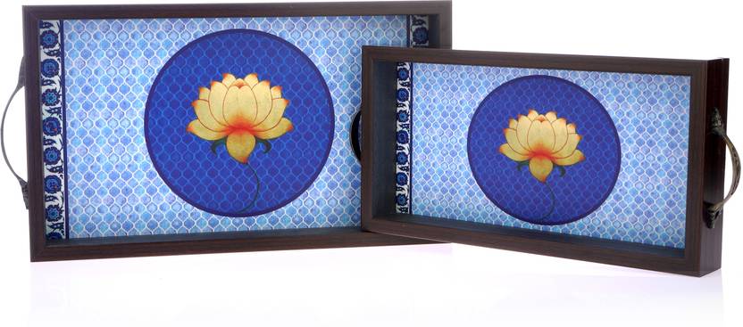 natureCrafts Digital Printed Designer Tray set of Two Tray Price in ...