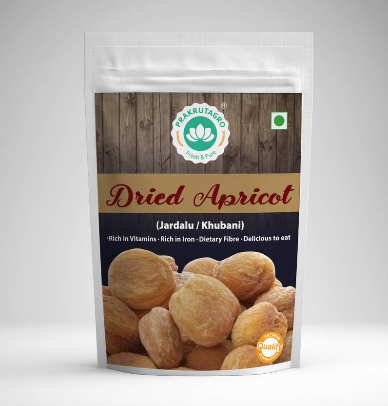 Prakrut Agro Jumbo Dried Apricot Khubani Jardalu Dry Fruit -250 G ...