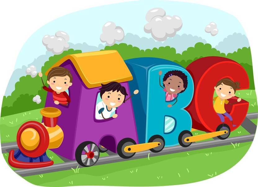 alphabet train Sticker Poster|Kids learnig poster Paper Print ...