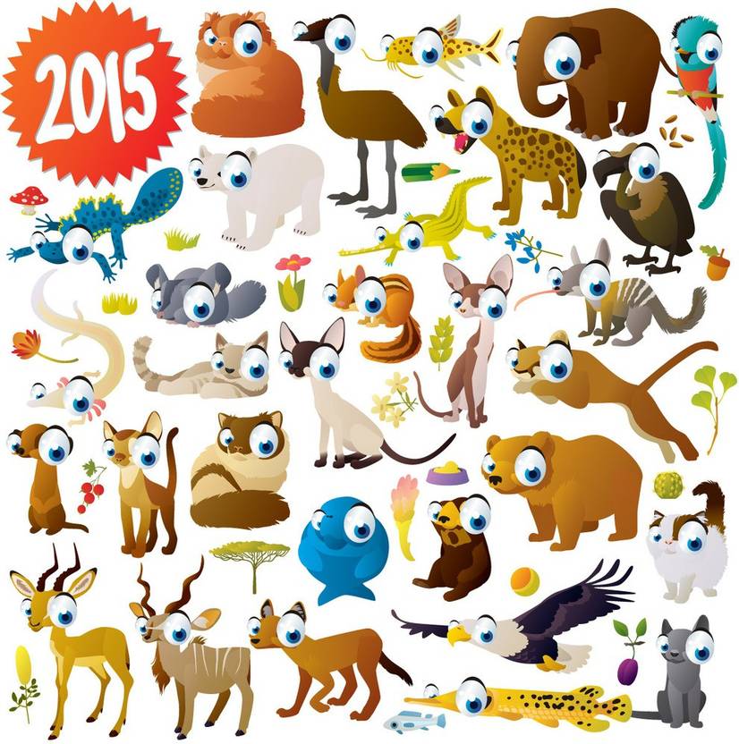 funny animals cartoon learning charts for kids premium poster for kids ...