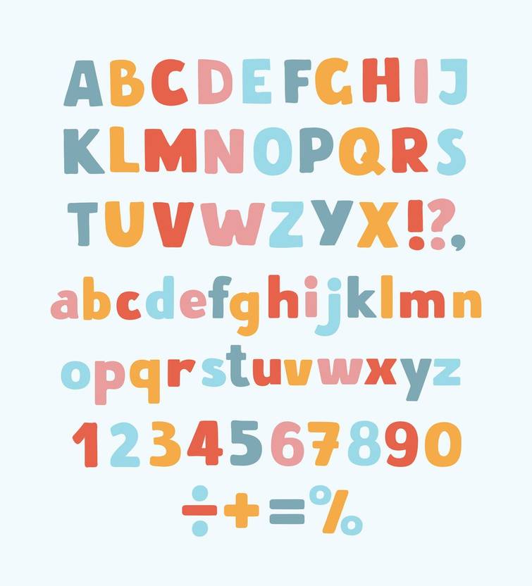 numbers and enlgish alphabet with signs |poster for kids|alphabest ...