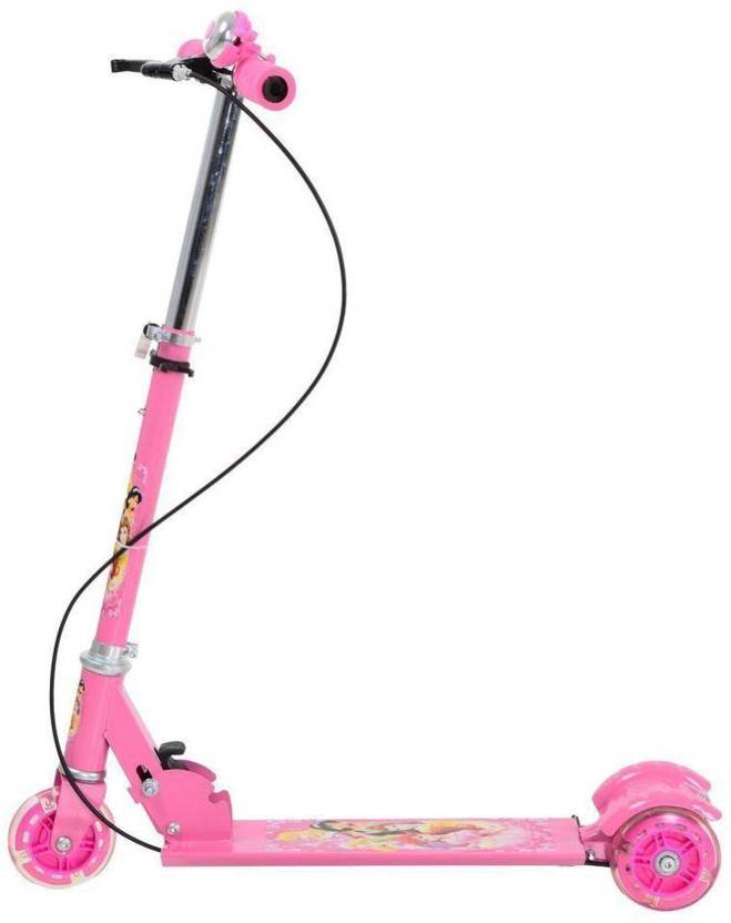 letzol 3-Wheel Height Adjustable Folding Kick Kids Scooty Scooter Toy ...