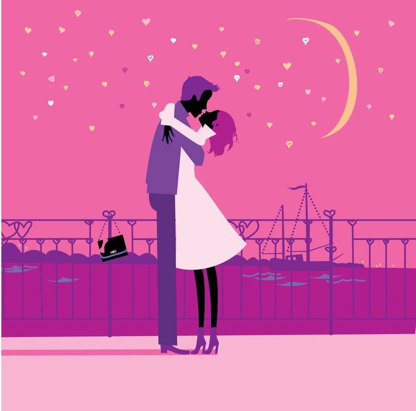 loving couple |moon quotes|wall poster|romantic poster|moon poster|wall ...