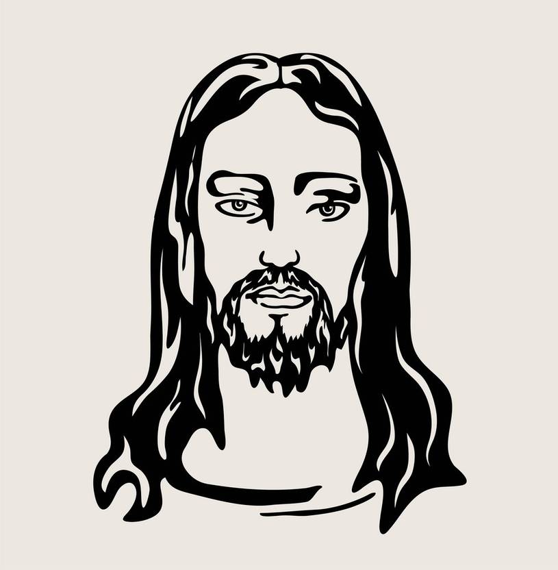 jesus face art god posters christian religious jesus poster(no need of ...