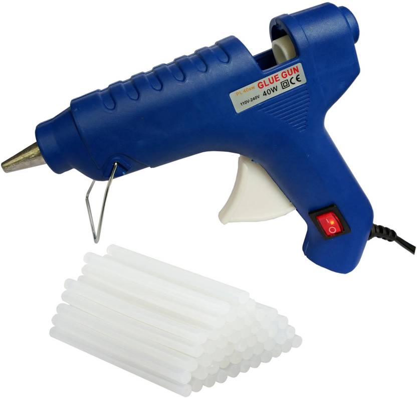 Glun POLYMELT BLUE 40W 40 WATT HOT MELT GLUE GUN WITH ON OFF SWITCH ...