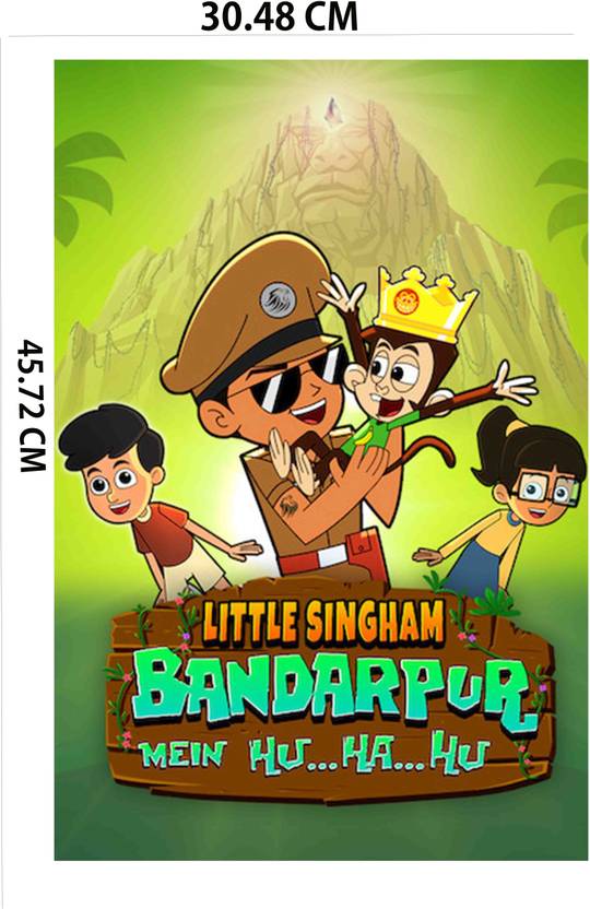 Little Singham Cartoon Poster-Kids Poster|Poster For Kids Room-High ...