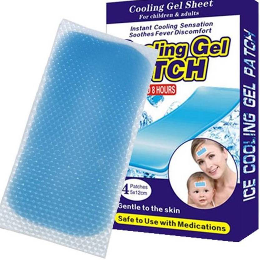 MCP Cooling Gel Patch for Relief Migraine, Headache, Fever, Muscle Ache, Sprains, Hot Flash and ...