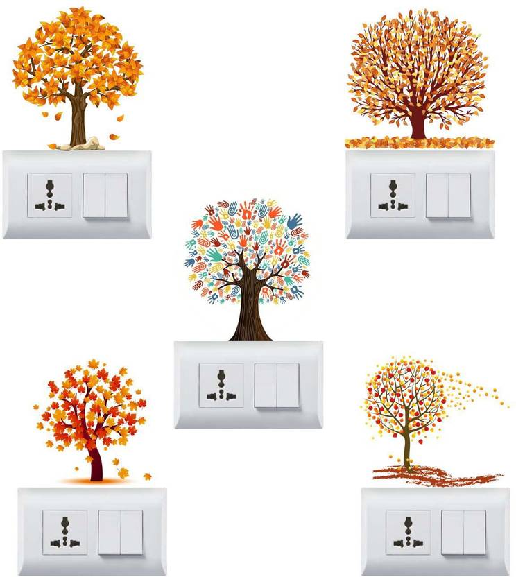 DivineDesigns Autumn Tree Switch Board Sticker ( A Set of Switchboard ...