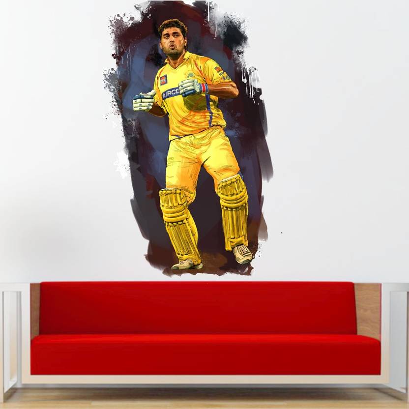 StickMe 100 cm Murali Vijay Cricket IPL Wall Sticker - SM 457 Self ...