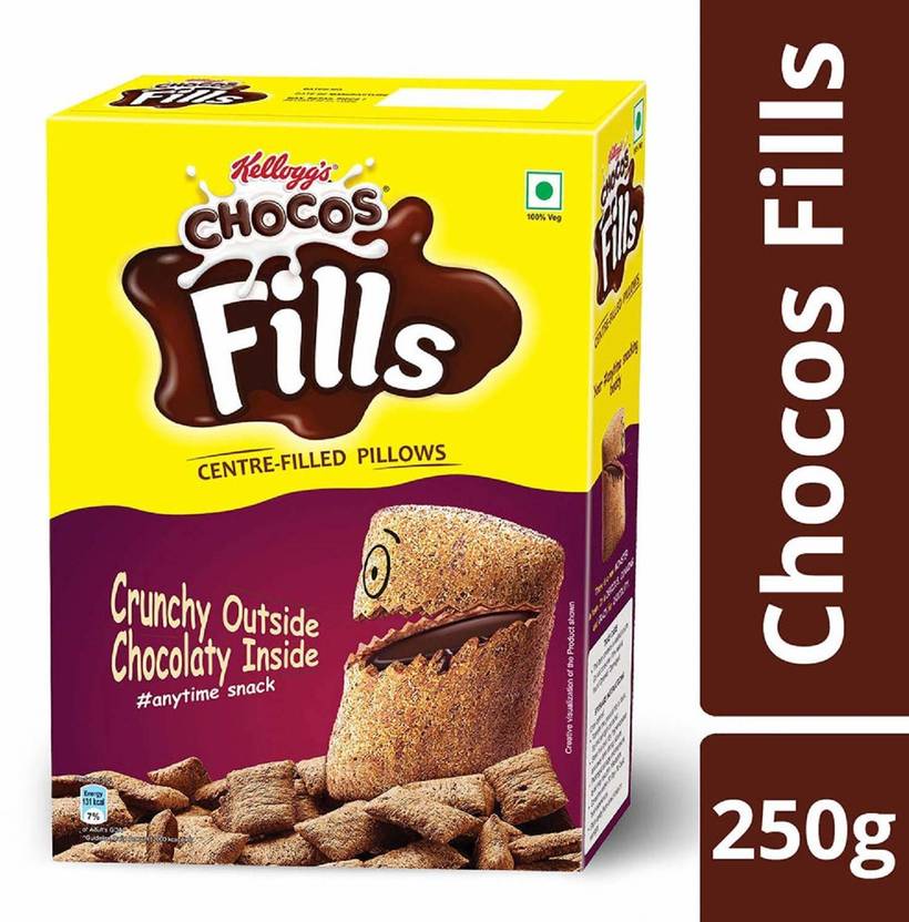 Kellogg's CHOCO FILLS KLOGS CHOCOLATE FLAVOUR 250 GM Box Price in India ...